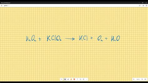 H2o2 Kclo3 Kcl O2 H2o Youtube