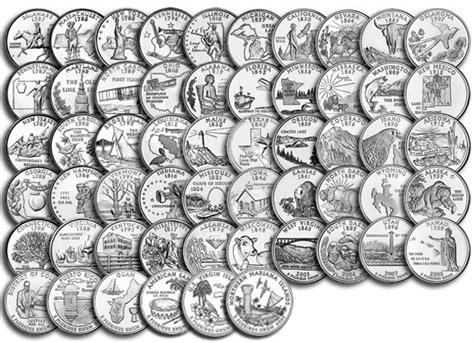 State Quarter Map Printable