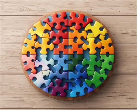 Jigsaw Puzzle Merging Into A Mind A Visual Representation Of Problem Solving And Cognitive
