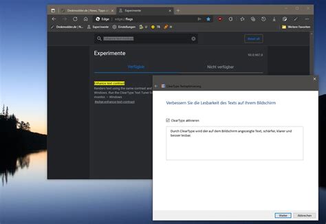 Microsoft Edge Verbessertes Und Natives Font Rendering Wurde Heute Nun