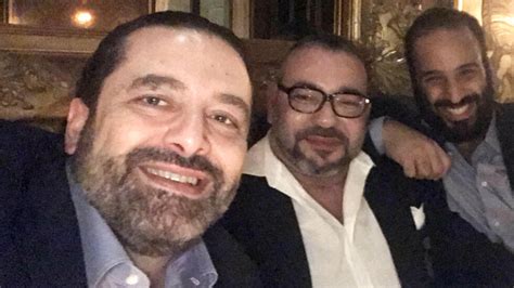 Saad Hariri Mohammed Vi Et Mbs Affichent Leur Complicité Sur Un Selfie
