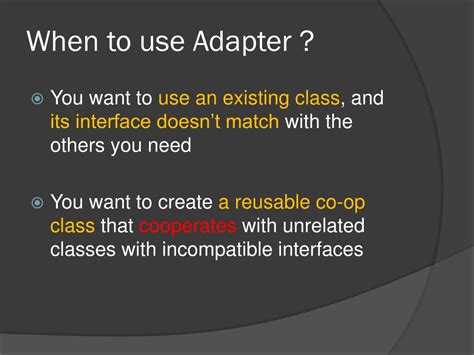 PPT Adapter And Facade Patterns Problems Solutions And Implementation PowerPoint