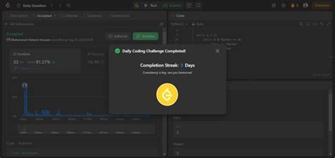 Muhammad Hateem Hussain On Linkedin 100daysofcode Python Leetcode