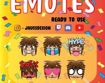 Male Chibi Emote Etsy