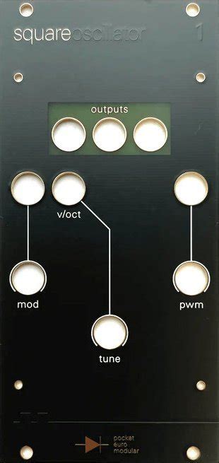 Otherunknown Square Oscilator 1 Eurorack Module On Modulargrid