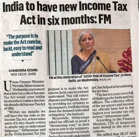 Divyansh Pathak On Linkedin The New Income Tax Act Replacing The Old Will Be Introduced Soon