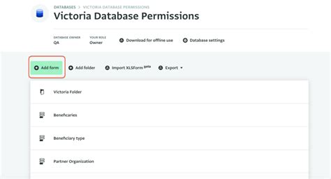 Add Your First Parameter To A Role Activityinfo Information Management Software For Mande