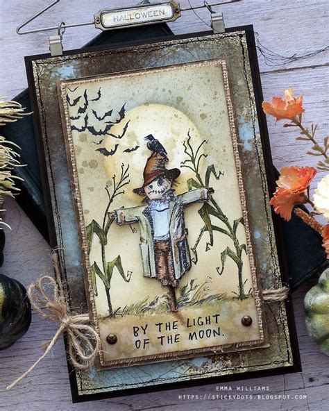 The Scarecrow By Emma Williams Tim Holtz Scarecrow Cards Tim Holtz