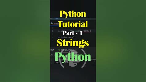 Strings Tutorial For Beginners Learn Python Python Pythonshorts