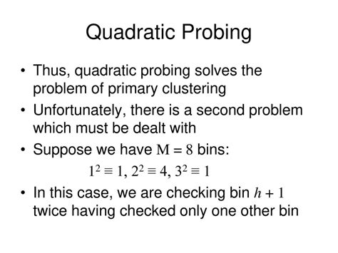 Open Addressing Quadratic Probing Ppt Download
