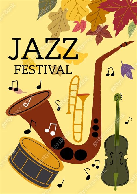 가을 축제 엔터테인먼트 재즈 음악축제 엔터테인먼트이벤트 단풍잎 드럼악기 타악기 색소폰 첼로 현악기 악기 트롬본 금관악기 이미지