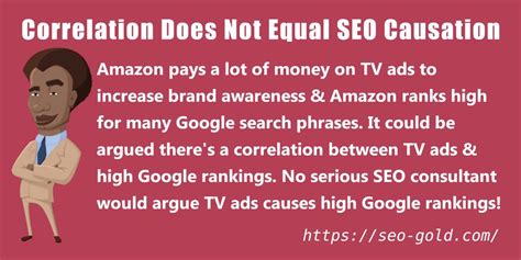 Correlation Does Not Equal Seo Causation