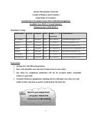 Economics Assignment PDF Kotebe Metropolitan University Faculty Of Business And Economics