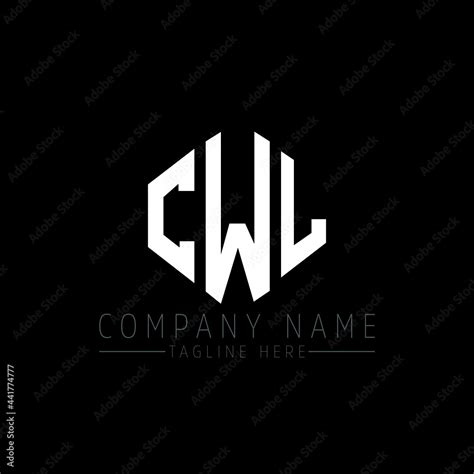 Cwl Letter Logo Design With Polygon Shape Cwl Polygon Logo Monogram