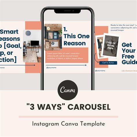 Instagram Carousel Tutorial Canva Template