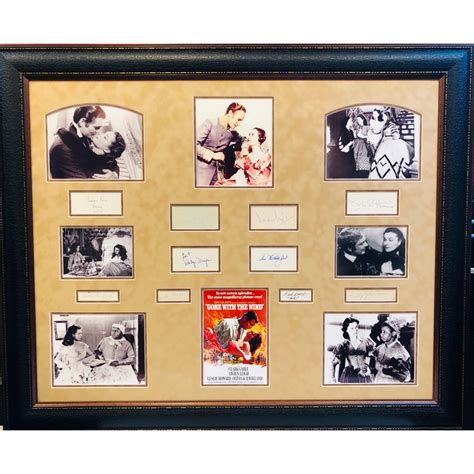 Gone With The Wind 39x47 Custom Framed Display Signed By 10 With