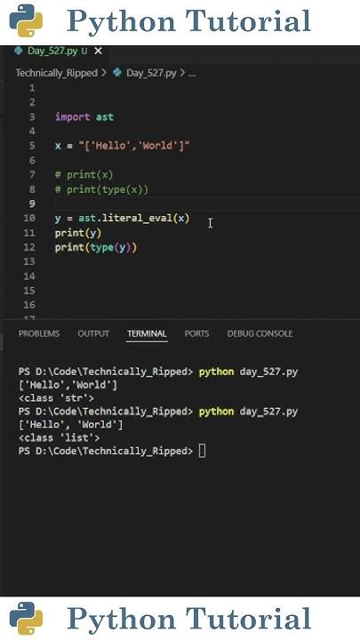 Converting Strings To Lists In Python | Python Tutorial - YouTube