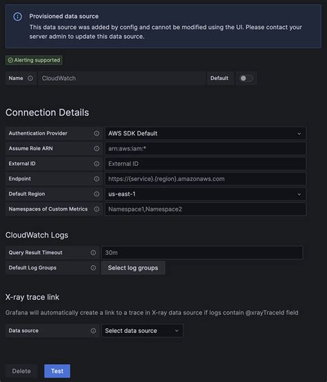 Possible To Provision Cloudwatch X Ray Trace Link Grafana Grafana Labs Community Forums