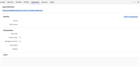 Web App Manifest Not Parsed By Chrome Dev Tools Stack Overflow