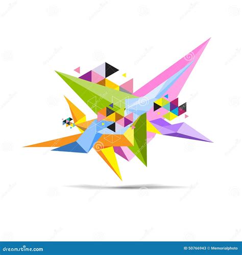 Abstract Polygon Science Object Stock Vector Illustration Of Science Technology 50766943