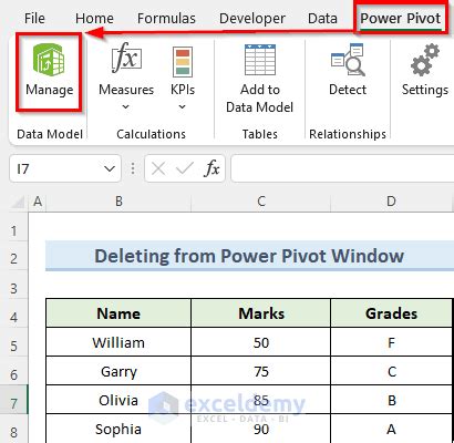 How To Remove A Table From A Data Model In Excel 2 Methods