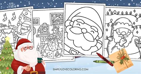 The Magic Of Santa Claus Coloring Book Pages