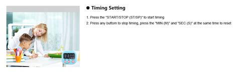 mithrim multi functional timer magnetic backing large screen count and countdown