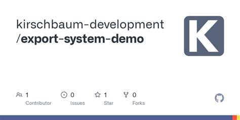 Github Kirschbaum Developmentexport System Demo