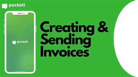 Creating Invoices Pocketi App