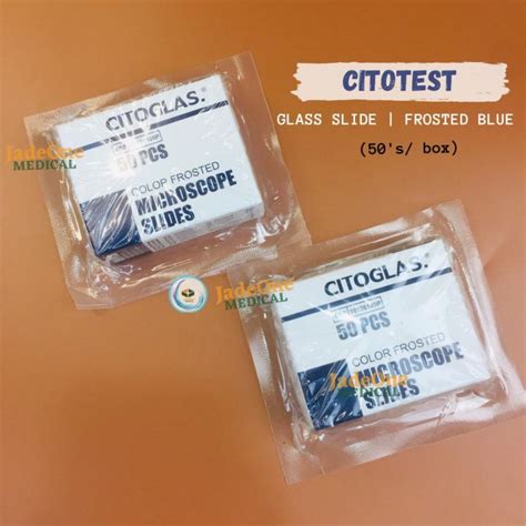 Citotest Glass Slides • Frosted Blue 50sbox Lazada Ph