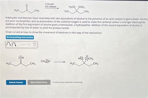 Solved Aldehydes and ketones react reversibly with two | Chegg.com