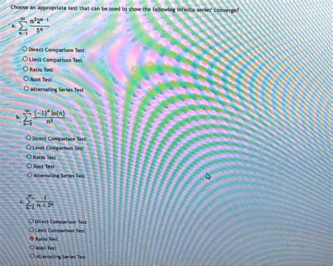 solved texts choose an appropriate test that can be used to show the