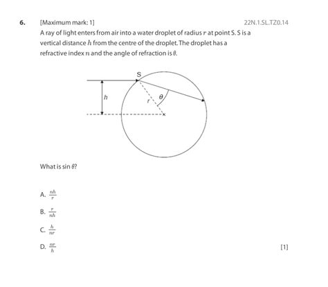 [grade 12 Physics Refraction] How Would I Find Theta R Homeworkhelp