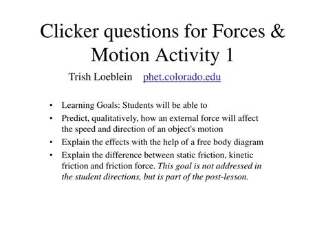 PPT Loeblein Physics Clicker Questions PowerPoint Presentation Free Download ID 3173302