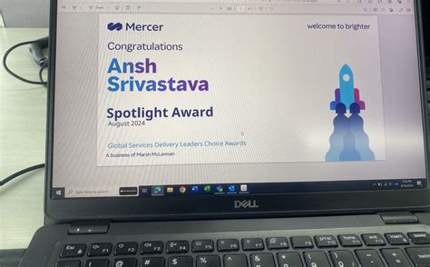 ansh srivastava on linkedin award achievement gratitude