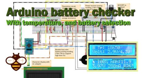 Checking Battery Capacity With Arduino Temperature Monitoring And Type Selection Renzo Mischianti