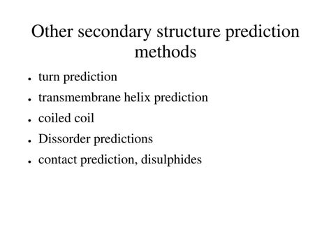 ppt protein structure prediction powerpoint presentation free
