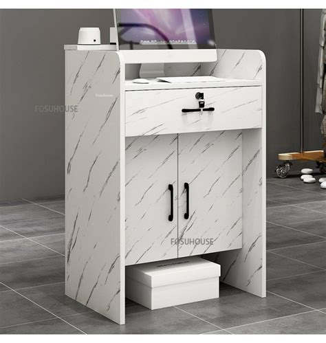 카운터 책상 안내 데스크 테이블 인포 매장 계산대 강연 강당 목재 기반 패널 프론트 모던하고 응접실 사무실 티몬