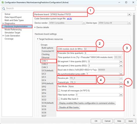 migrate can block usage to stm32 processor based library block matlab