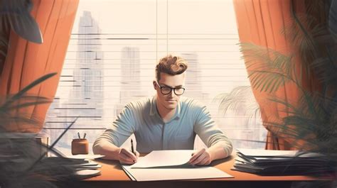 Premium Photo Man Tackling A Stack