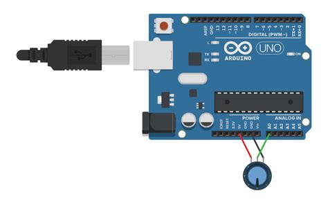 Circuit Design Potentiometer Tinkercad