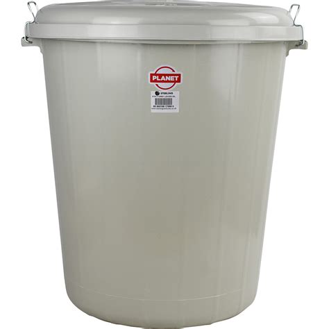 Plastic Lock Bin Grey 90l Visit Cash And Carry