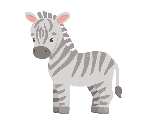 Zebra De Bebê Dos Desenhos Animados Para Crianças Cartaz Safári Vetor