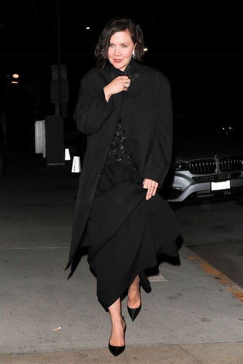 Maggie Gyllenhaal Arrives At Bradley Coopers Sag Awards Afterparty In