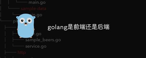 Golang是前端還是後端golang是什麼語言 Golang Php中文網