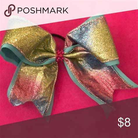 Multi Colored Sparkly Cheer Bow Sparkly Cheer Bows Cheer Bows Bows