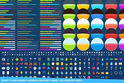 Ultimate Flat Themed Gui Ui Bundle Kit 9 Themes Psd Sources
