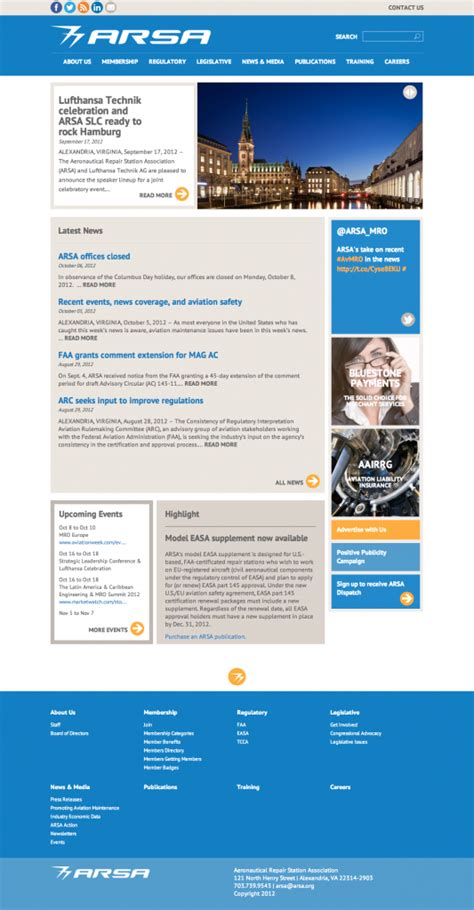 ARSA Org Launcha WordPress Design Project WDG