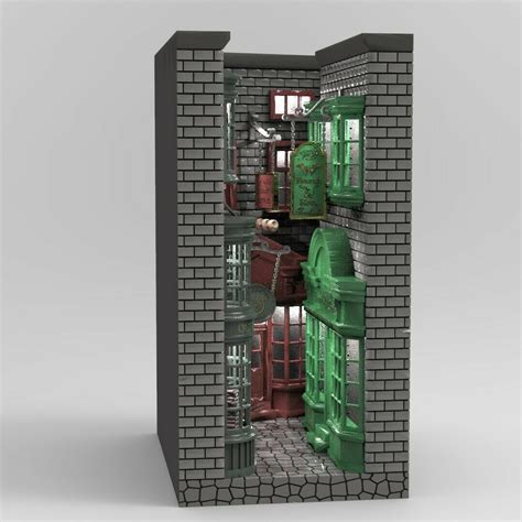 📚 harry potter diagon alley book nook・ 3d file for 3d printing・cults