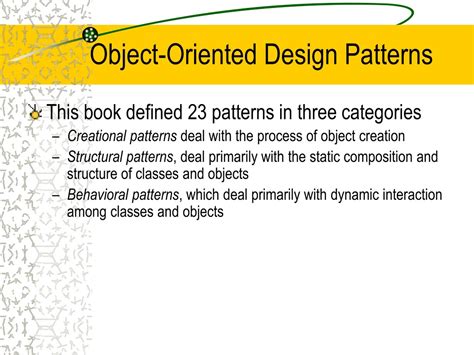 Ppt Object Oriented Design Patterns Powerpoint Presentation Free
